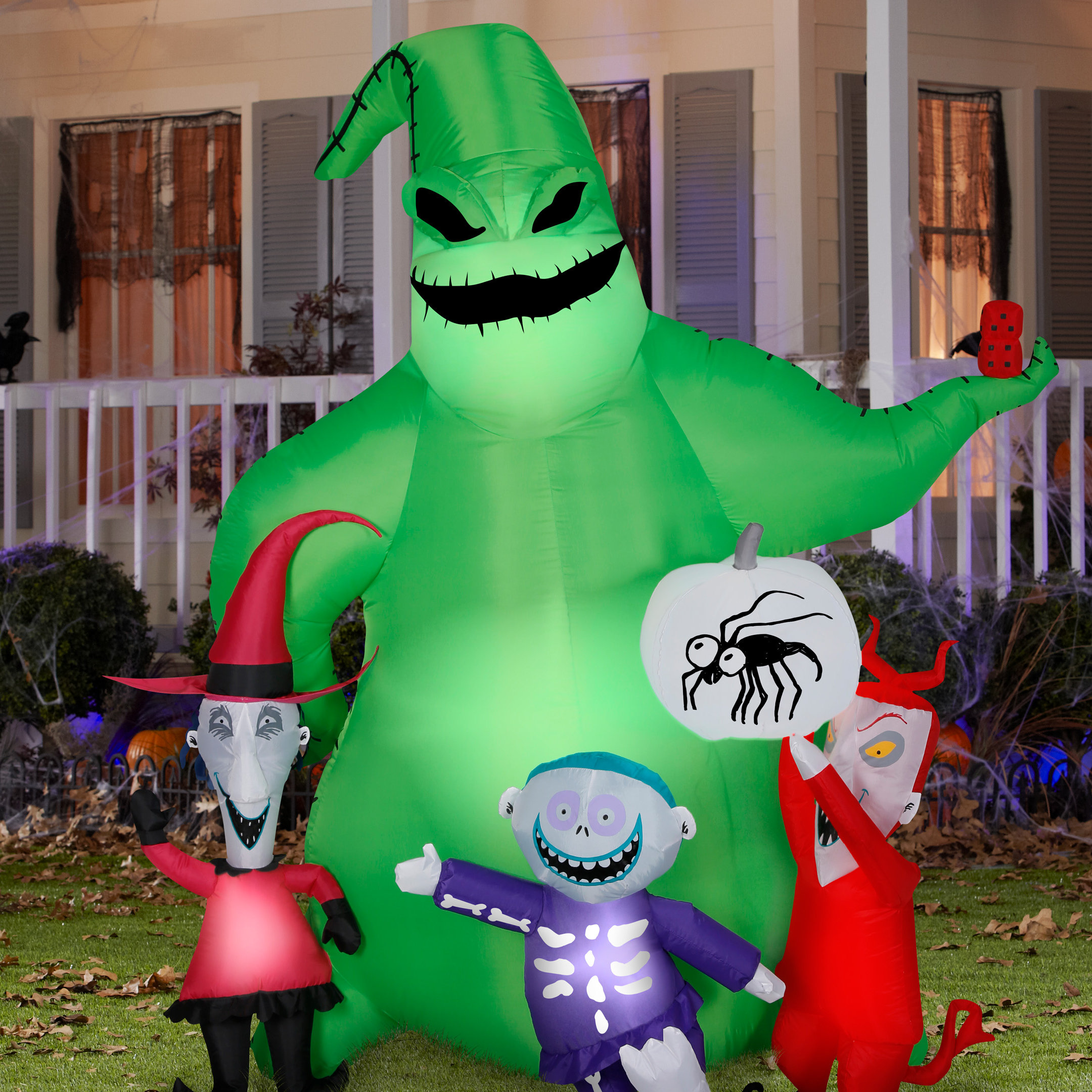 The Holiday Aisle® Airblown Oogie Boogie Disney Inflatable & Reviews ...