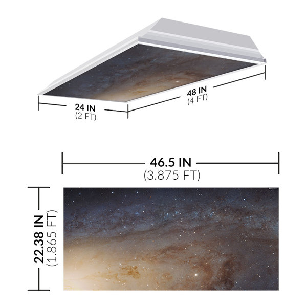 Octo Lights Astronomy Fluorescent Light Covers for Ceiling Lights - For ...