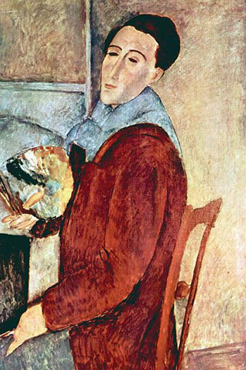 Buyenlarge 'Self Portrait' by Amadeo Modigliani Painting Print ...