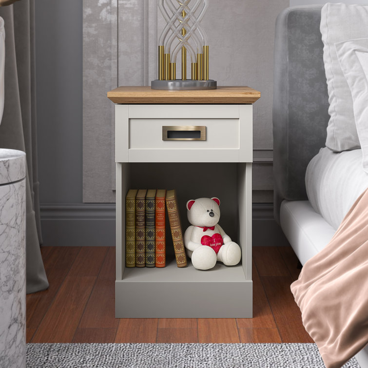17 Stories Erison 1 Drawer Bedside Table | Wayfair.co.uk