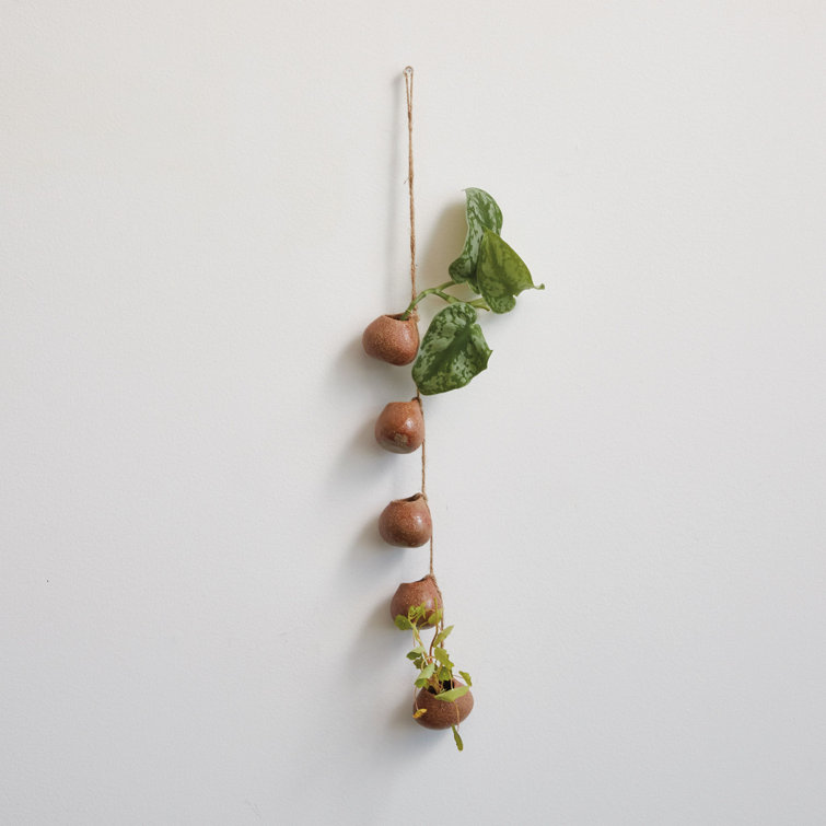 Breakwater Bay Colasanto Stoneware Wall Vase/Hanging Base | Wayfair