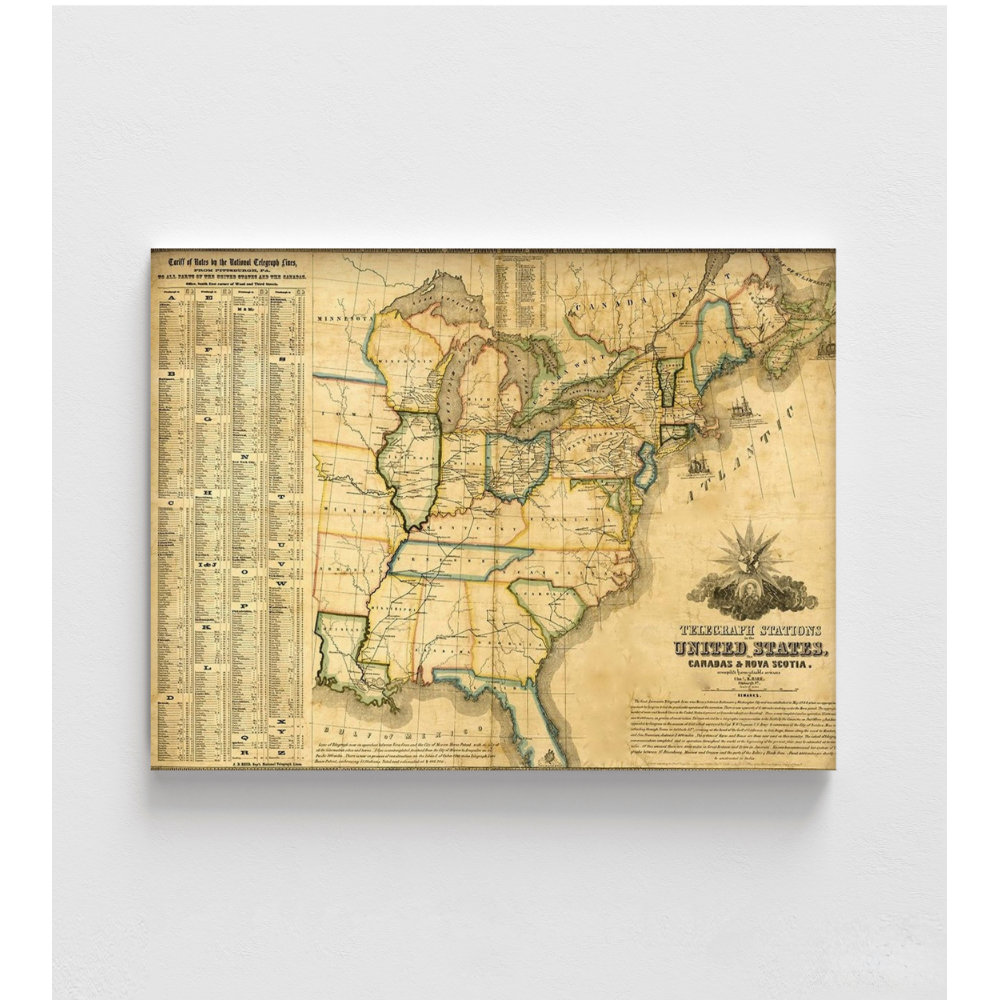 WeFrameArt Telegraph Stations In The United States Canada And Nova ...