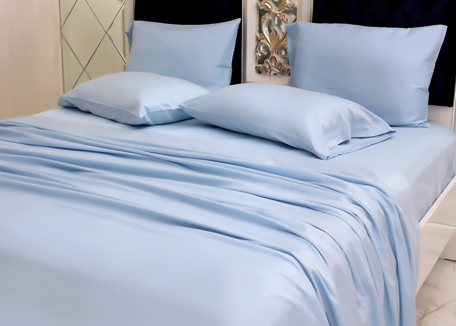 Sofia Home Goods Luxury 400 Thread Count Pima Cotton Sheet Set | Wayfair