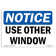 SignMission Use Other Window Sign or Label | Wayfair