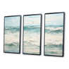 Design Art Minimalism Wave Horizon I - Coastal Ocean Canvas Art Set ...