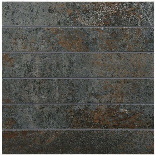 Pixl Common Core 2'' W x 12'' L Porcelain Metal Look Tile Mosaic Sheet ...
