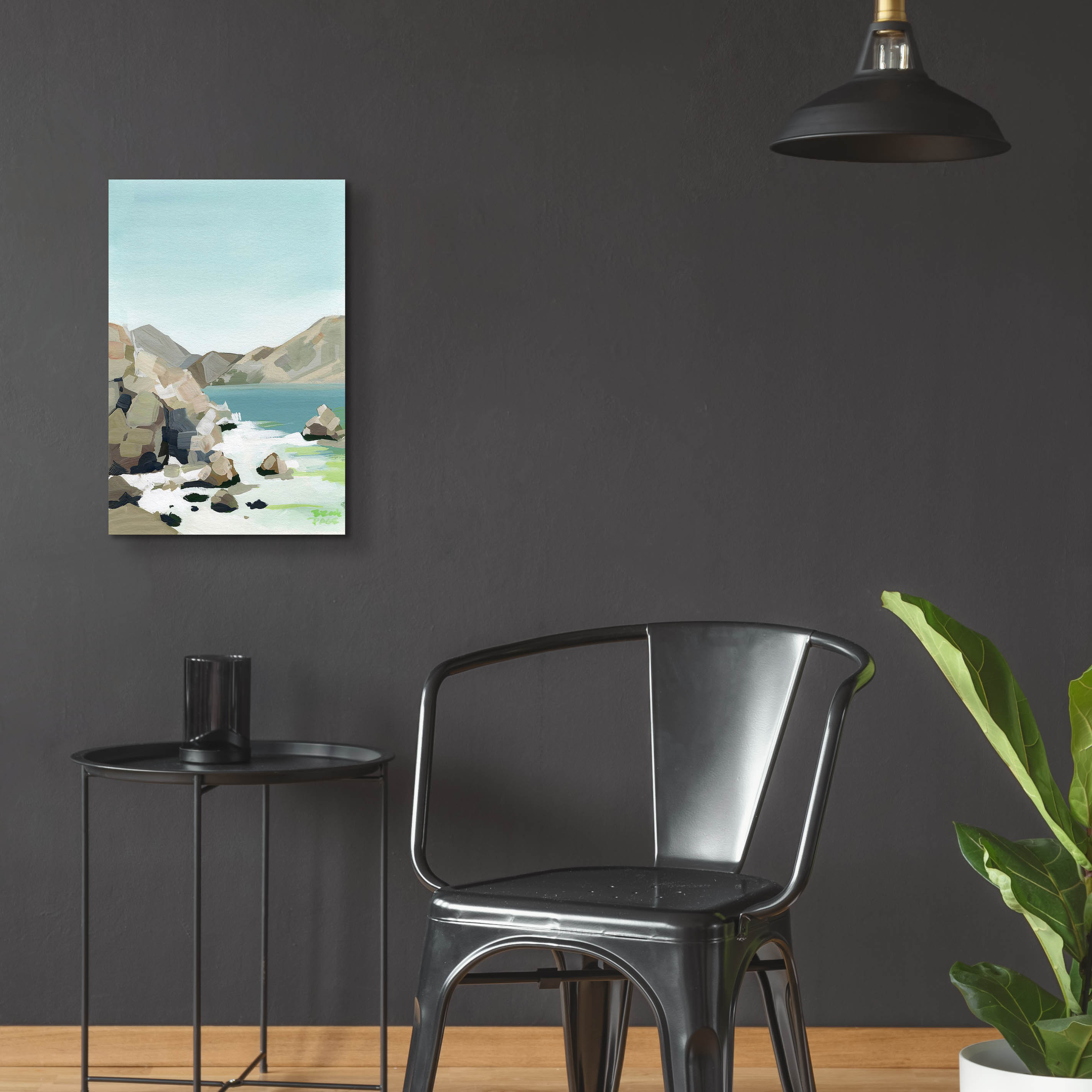 Highland Dunes Rocky Coast' by Brook Page Acrylic Glass Wall Art | Wayfair