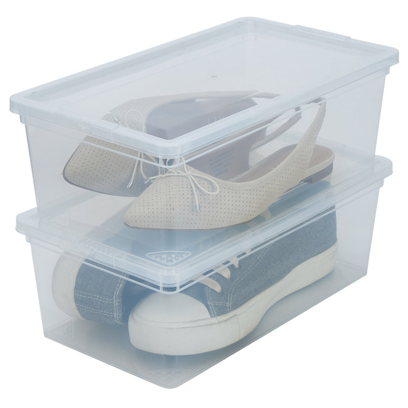 Simplify Rebrilliant 6 Pack Stackable Storage Bins with Lids in Clear ...