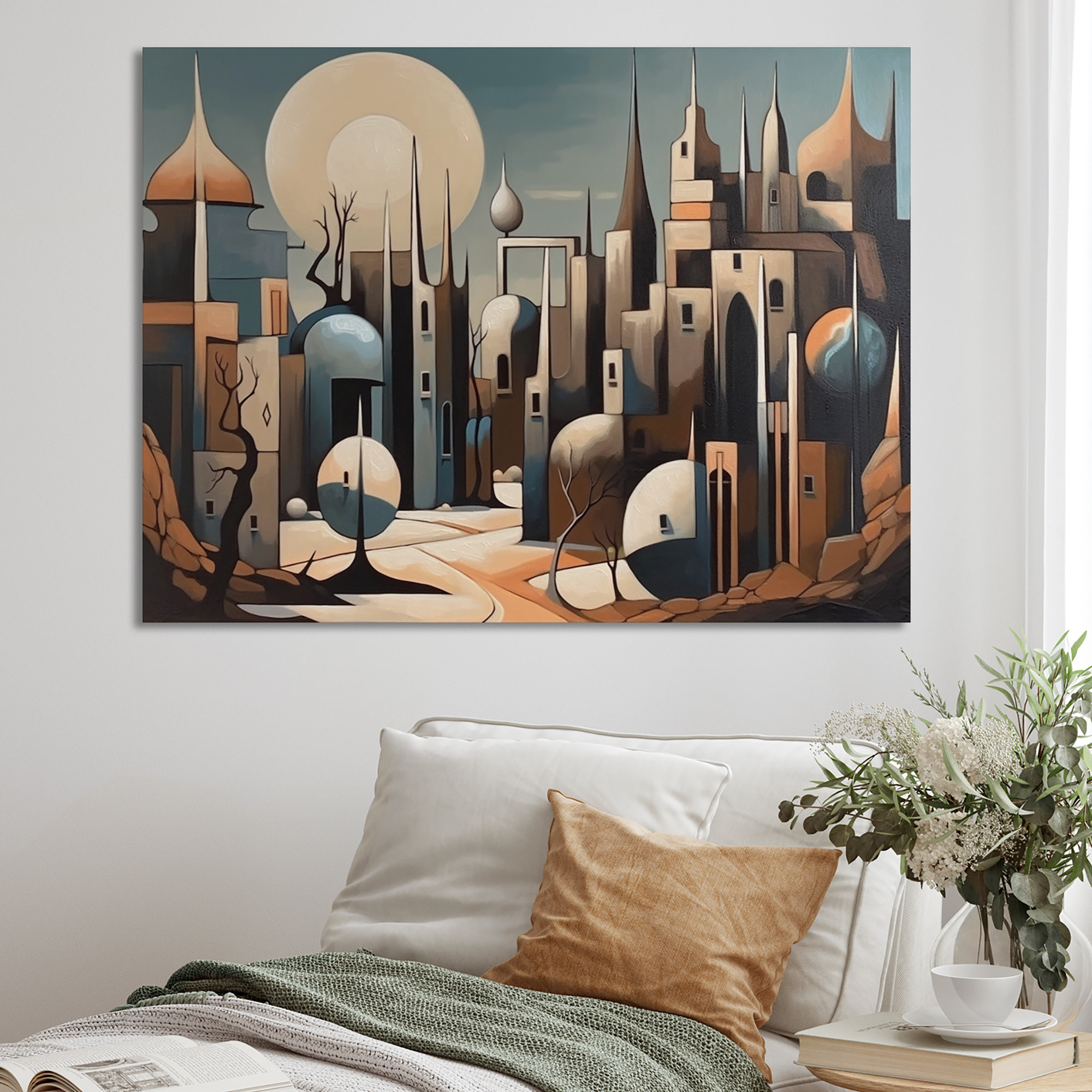 Design Art Surreal Landscape III - Surrealism landscape Canvas Art ...
