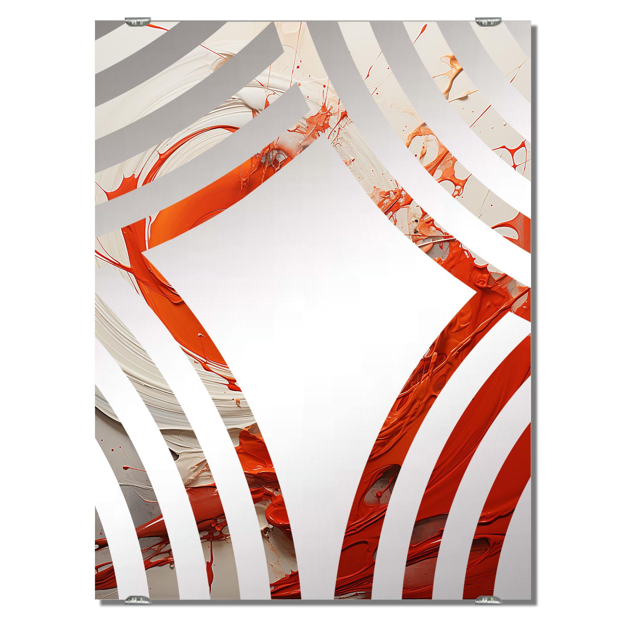 East Urban Home Pritchett - Abstract Collages Wall Mirror MIR131656 ...