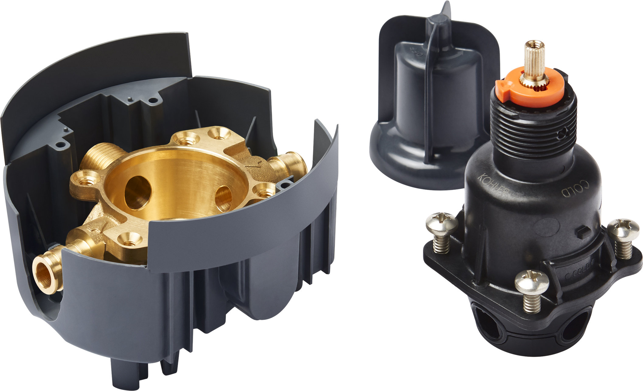 Kohler Rite-Temp Valve Body and Pressure-Balance Cartridge Kit with Pex ...