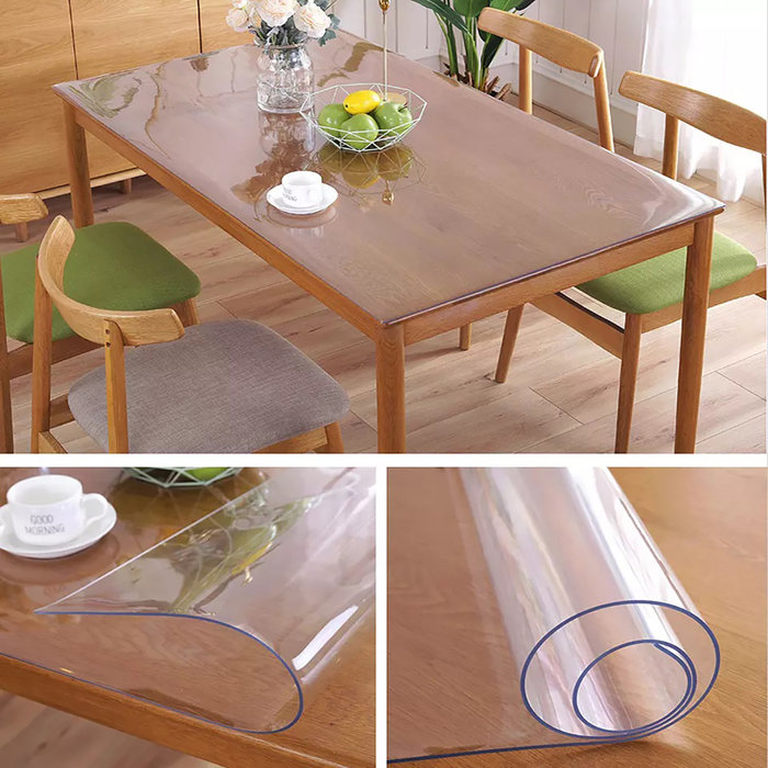 Symple Stuff Aghrunniaght Rectangle Plastic / Vinyl Table Protector ...