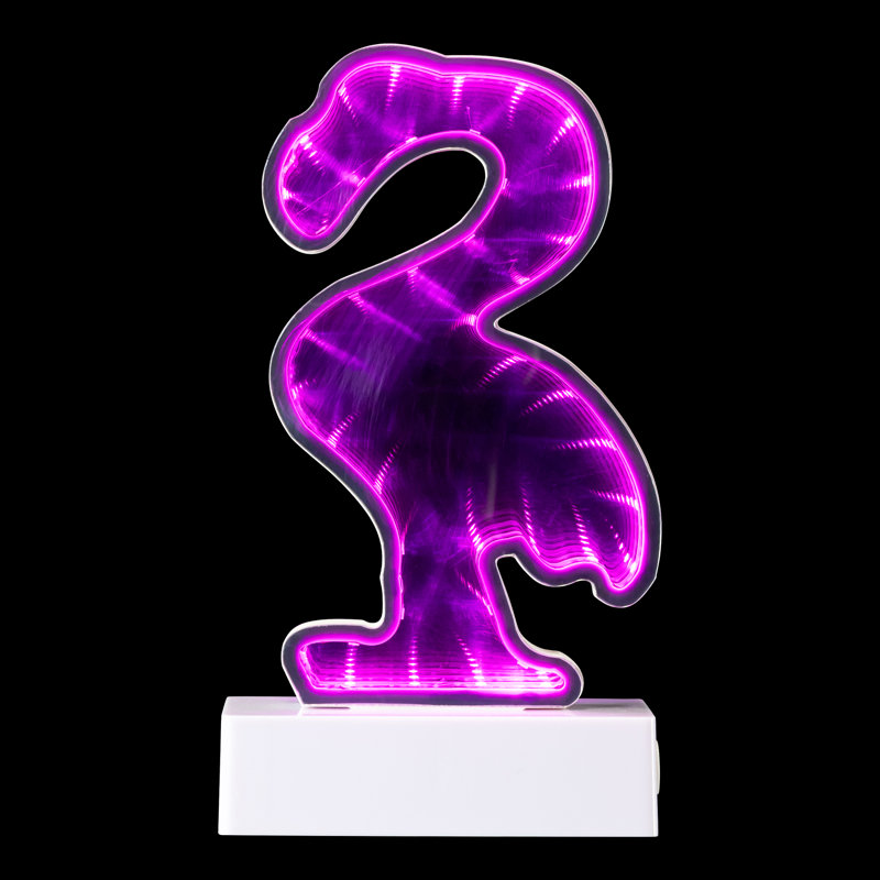 Northlight Seasonal LED Lighted 3D Flamingo Tunnel Light - 8" | Wayfair