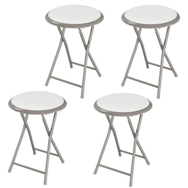 Latitude Run® Folding Bar Stools - Heavy-Duty 18-Inch Stool - 225lbs ...