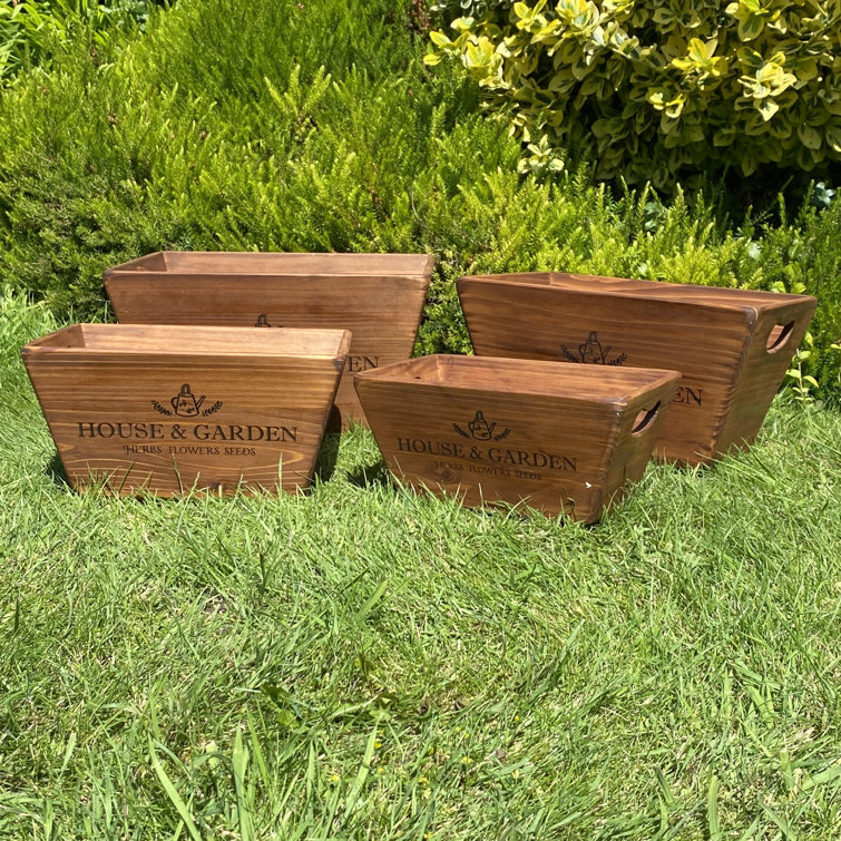 August Grove Set Of 4 Garden Boxes | Wayfair.co.uk