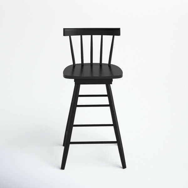 Birch Lane™ Portside Swivel Solid Wood Counter Stool & Reviews | Wayfair