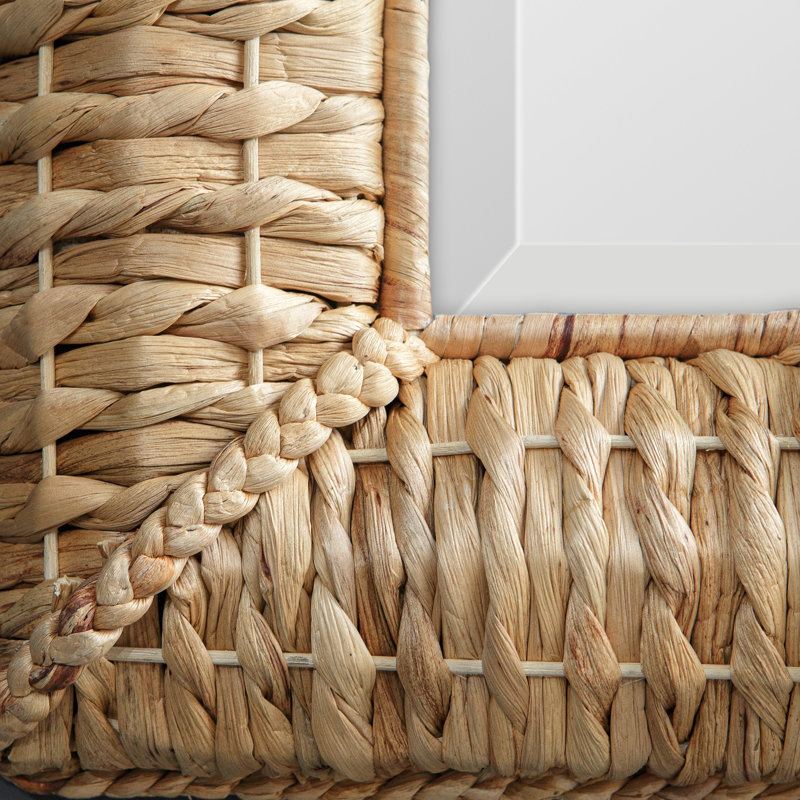 Birch Lane™ Janie Seagrass Rectangle Wall Mirror | Wayfair