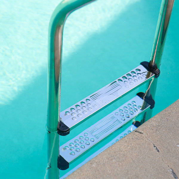 XtremepowerUS 3 Step Swimming Pool Ladder With Stainless Steel Steps ...