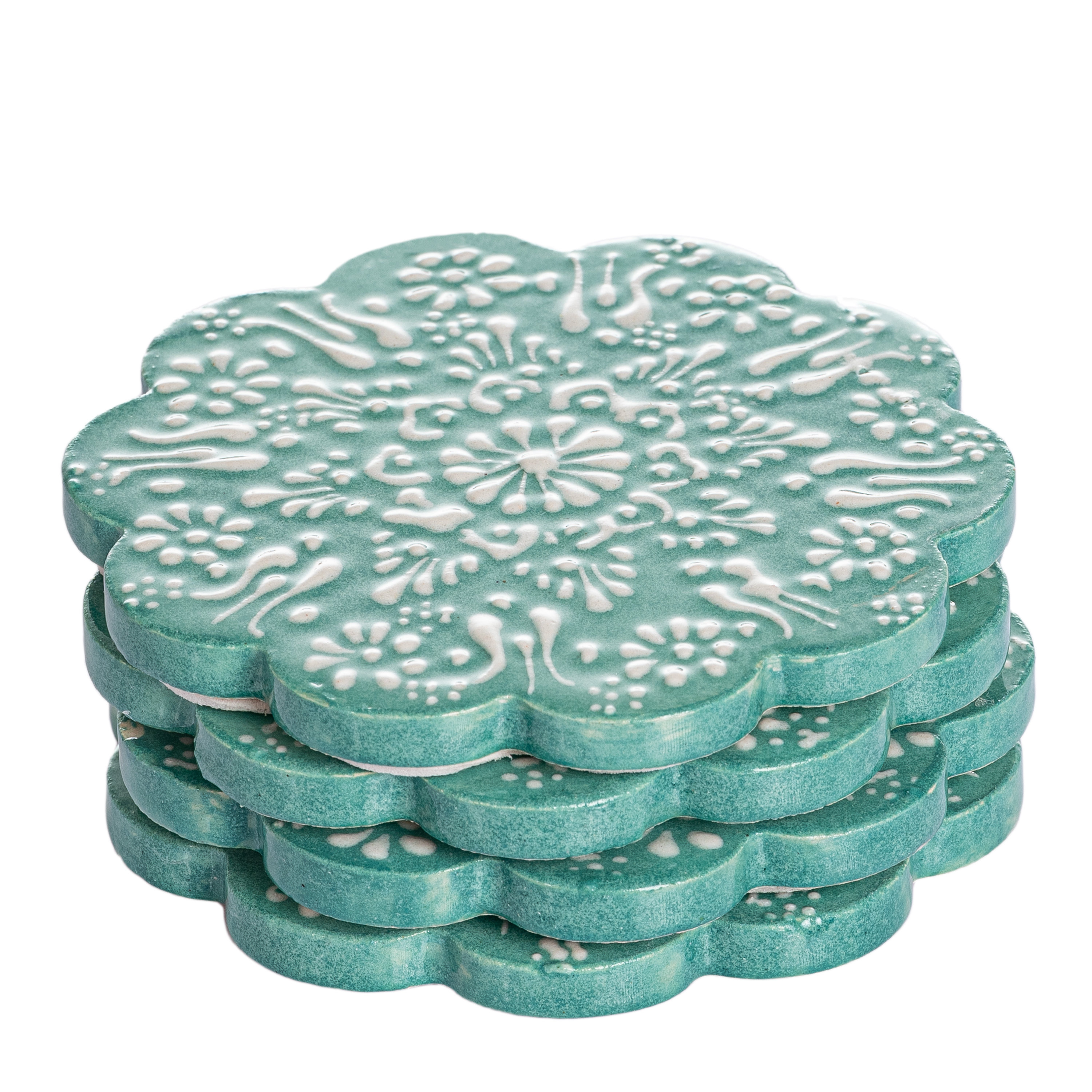 Coppermill Kitchen Handmade Ceramic Coasters Set/4 | Perigold