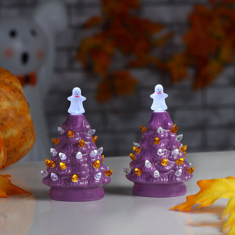 Mr. Halloween Mini Halloween Trees - Purple | Wayfair