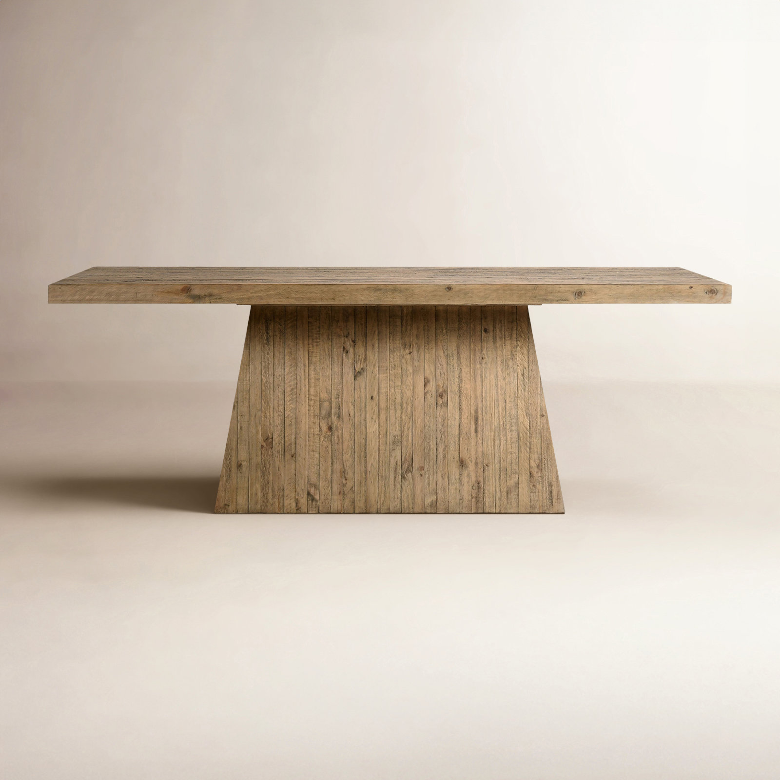 Birch Lane™ Clarendon 84" Solid Wood Pedestal Dining Table & Reviews ...