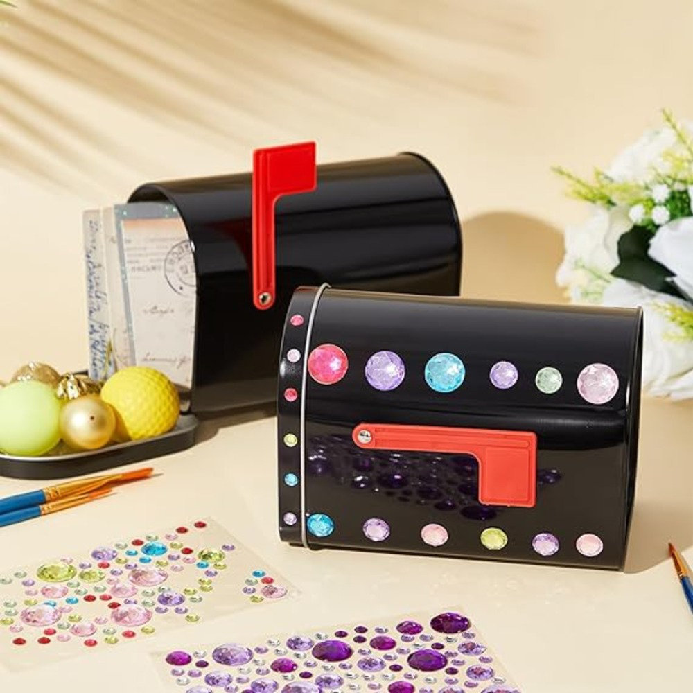 Invenitiah Lounsweer 4 Pcs Mini Tinplate Mailbox Toy Small Toy Mailbox ...