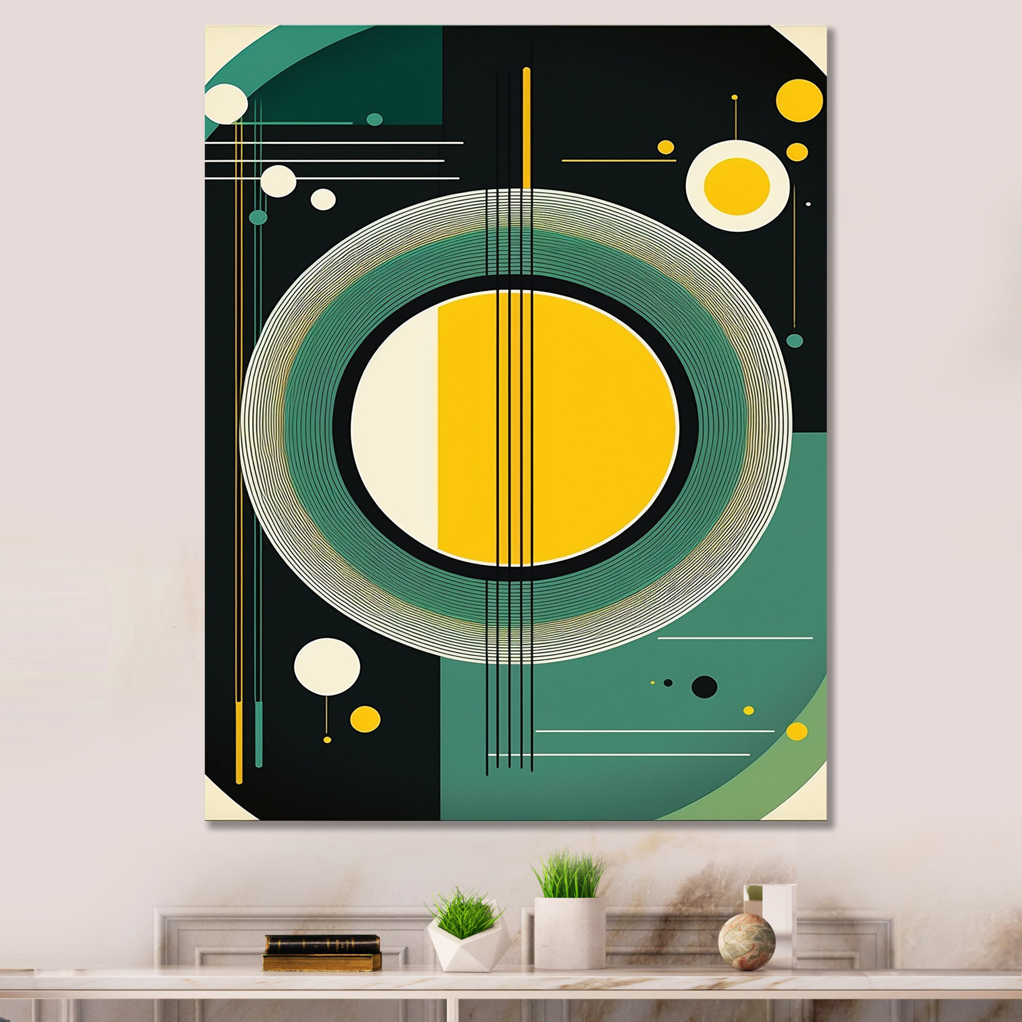 DesignArt Mid-century Retro Dimensions IV " Mid-century Retro ...