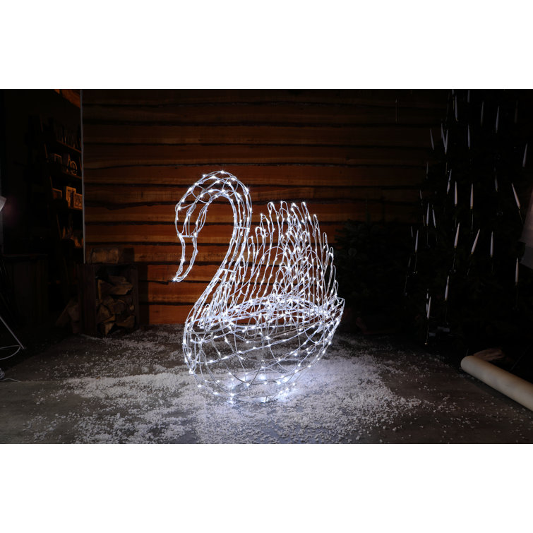 Dakota Fields Serpentine Swan Lighted Display | Wayfair.co.uk