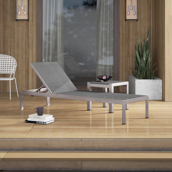 Wade Logan® Aynura 8 Piece 76" Long Reclining Chaise Lounge Set with ...