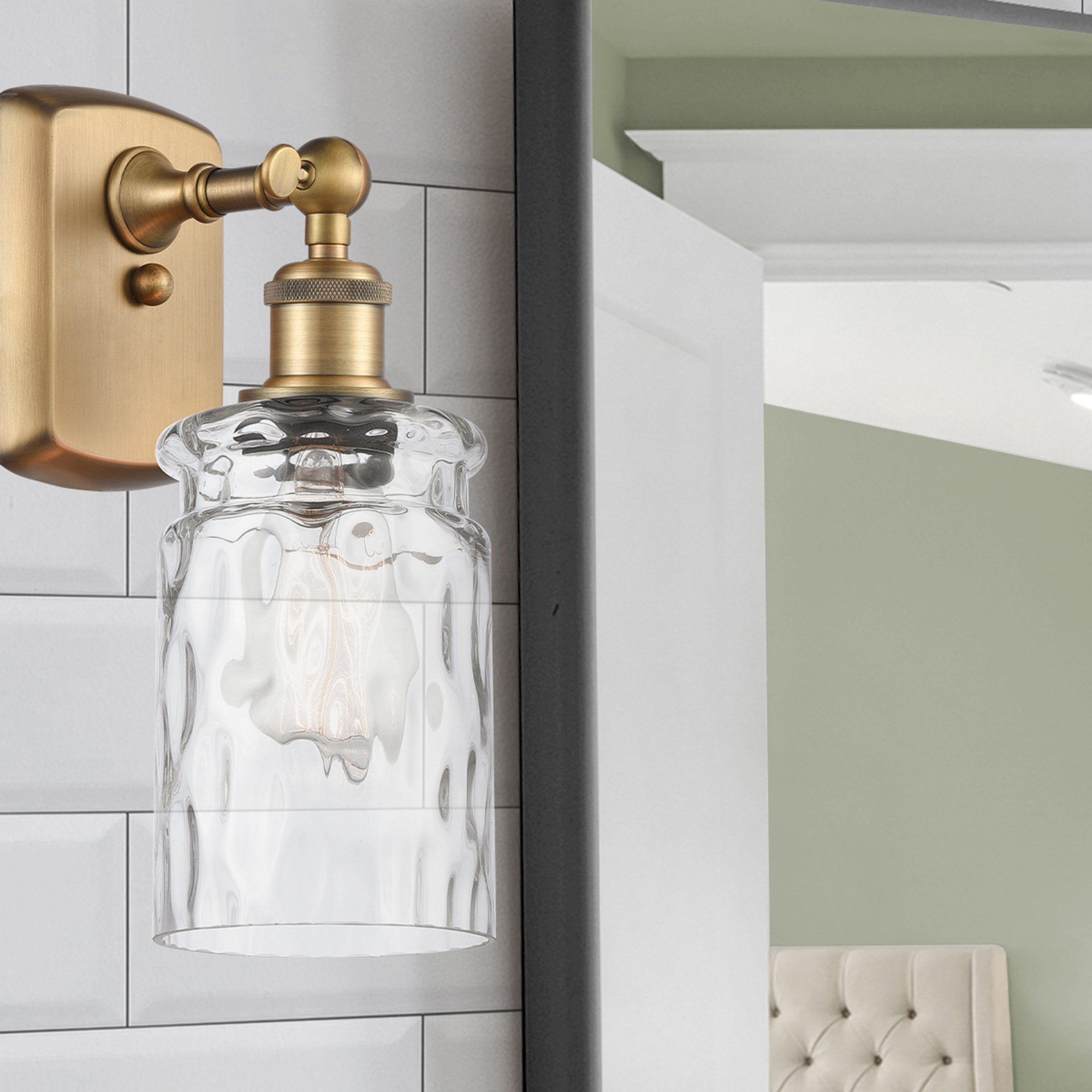 Beachcrest Home™ Barner 1 - Light Dimmable Armed Sconce "& Reviews ...