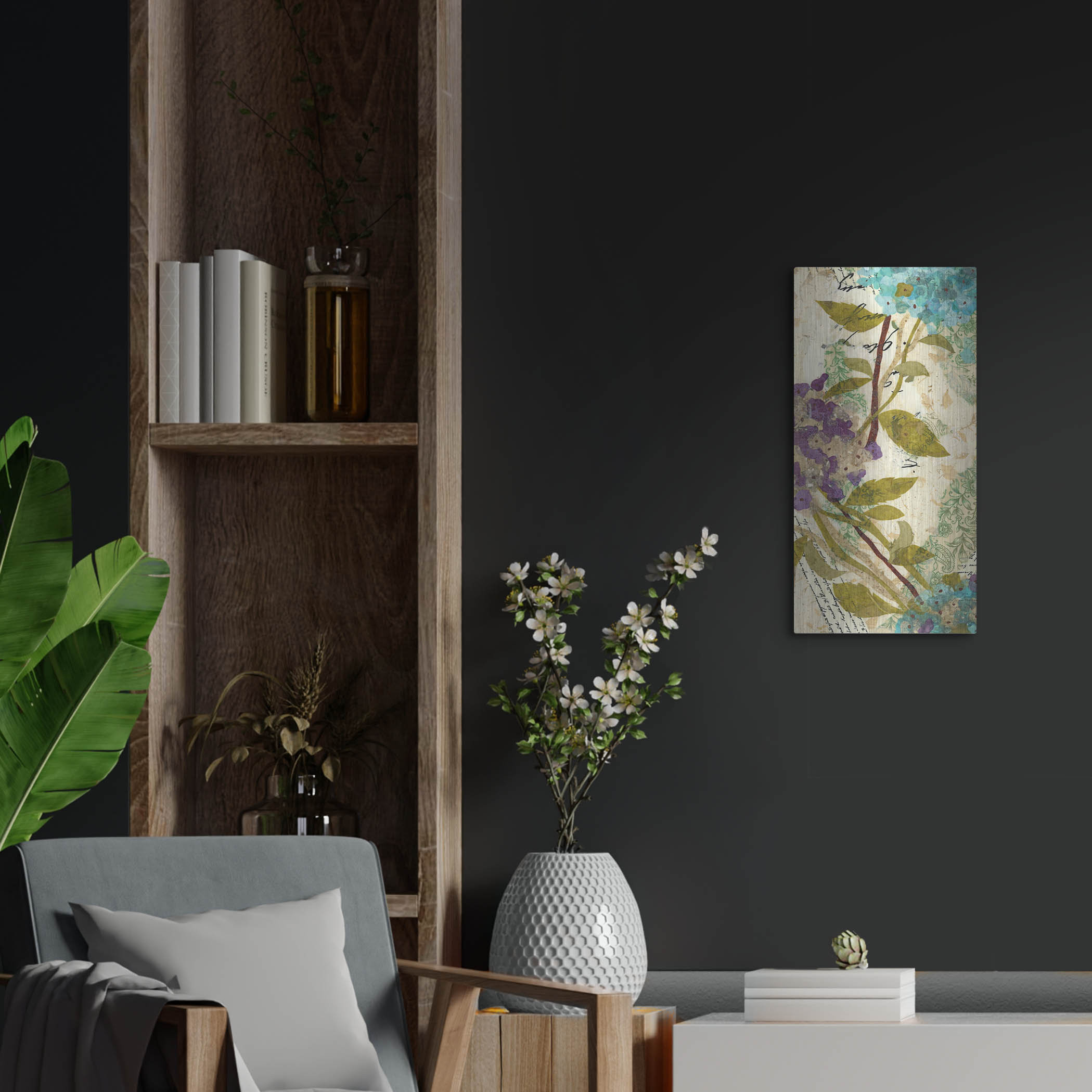 Winston Porter 'Hydrangeas For Mother' by Jeri Hauth Metal Wall Art ...