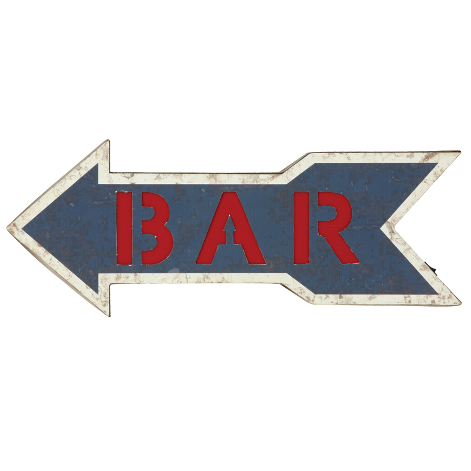 Red Barrel Studio® "Bar" Arrow Lighted Pub Sign With Lights | Wayfair