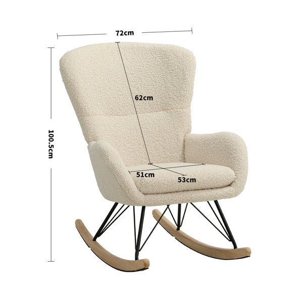 Hykkon Django Metal Rocking Chair & Reviews | Wayfair.co.uk
