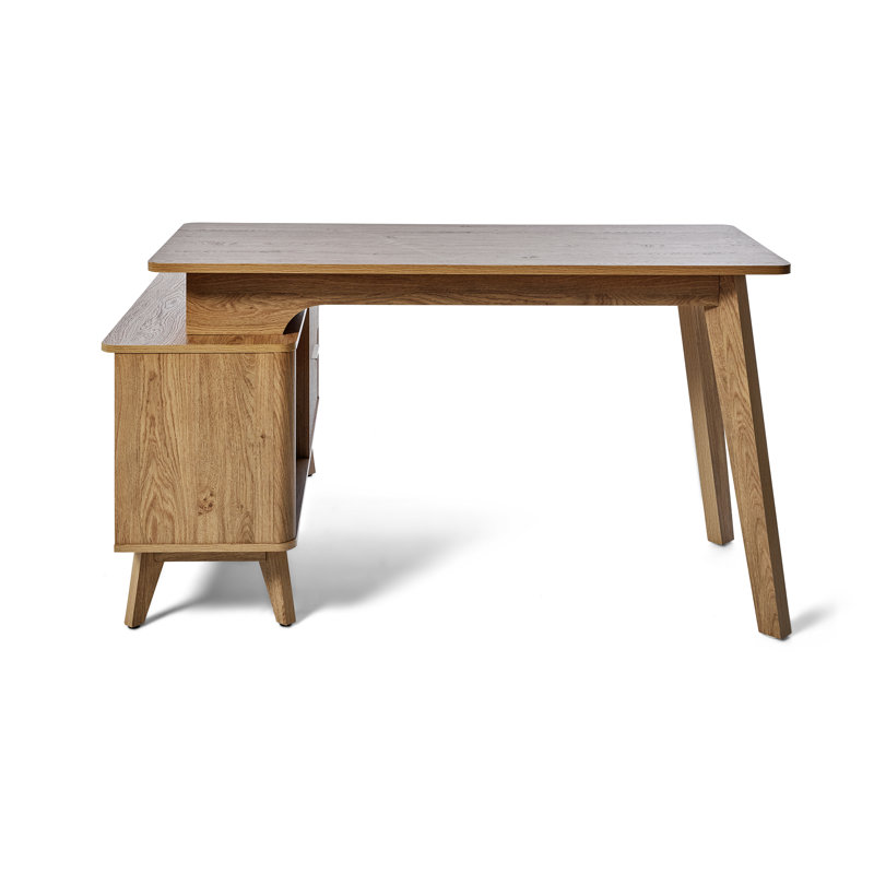 George Oliver Jurine 55.12'' W L-Shaped Writing Desk & Reviews ...