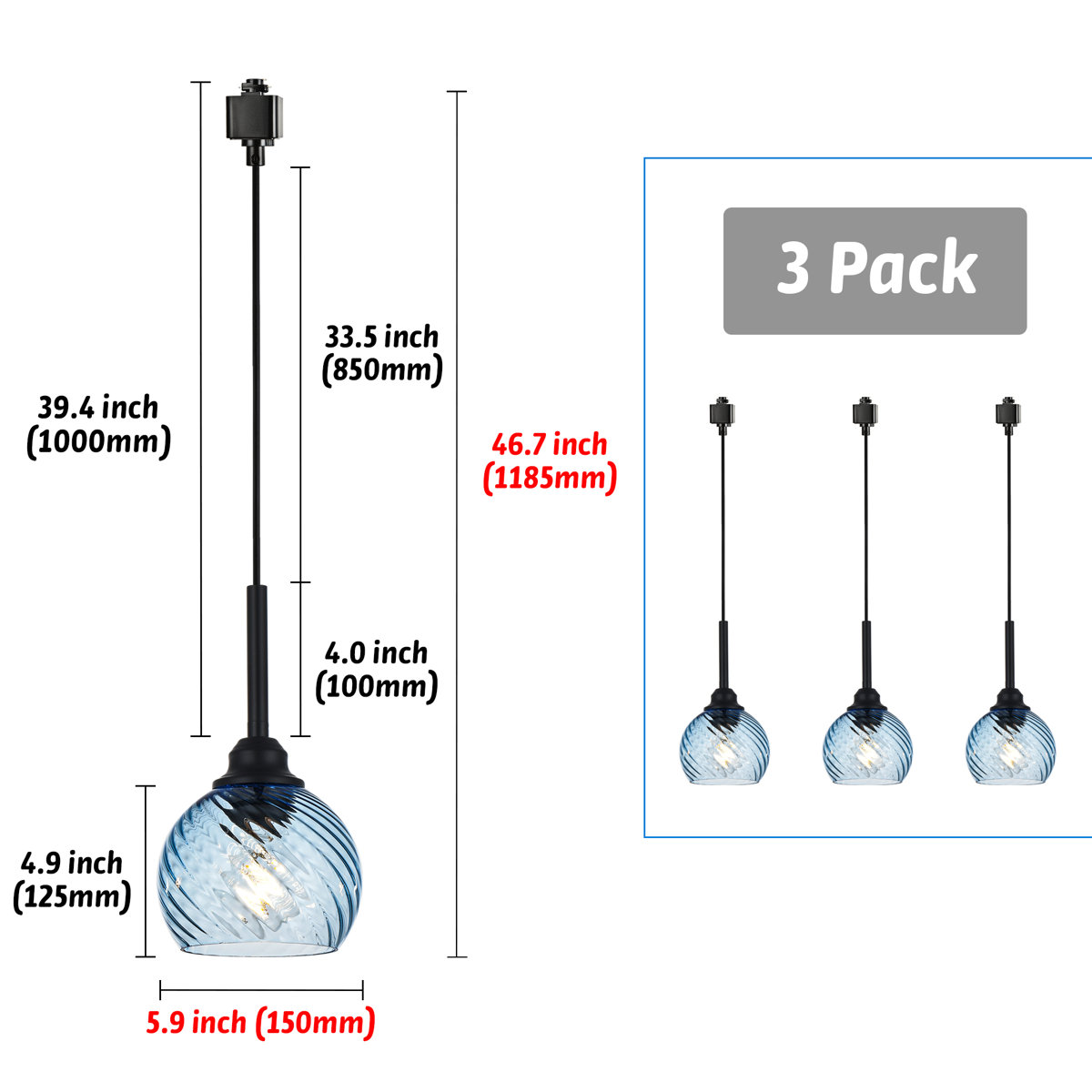 Ivy Bronx Modern Matte Black Track Lighting System With Slim Profile ...