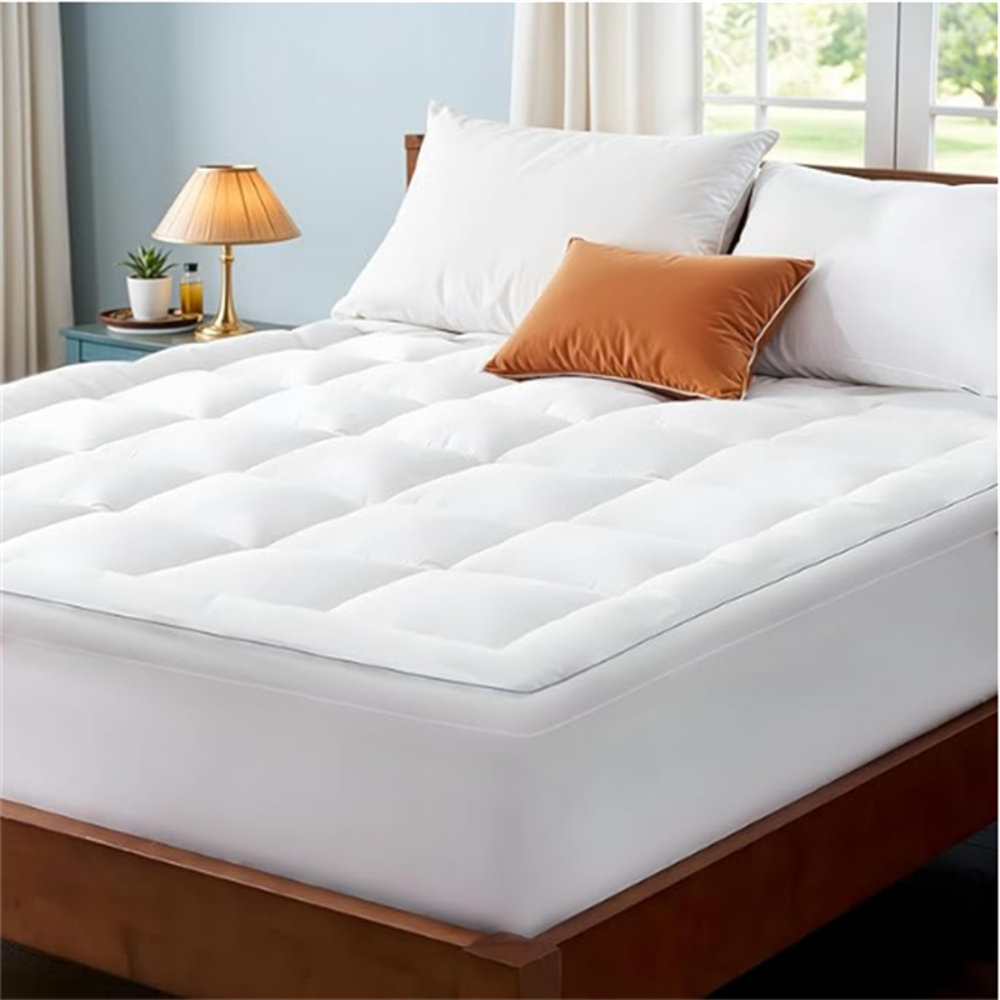 Ebern Designs Mattress Toppers Thickened Cover Breathable Mattress Anti ...