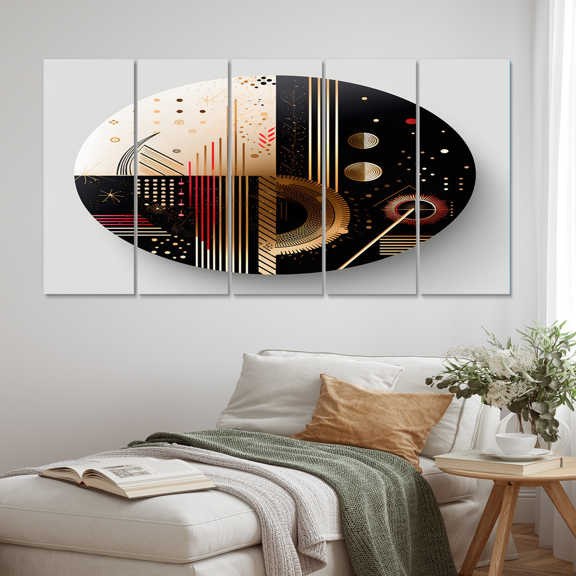 Wrought Studio Boho Chic Celebration Geometric Circle Art - Abstract ...