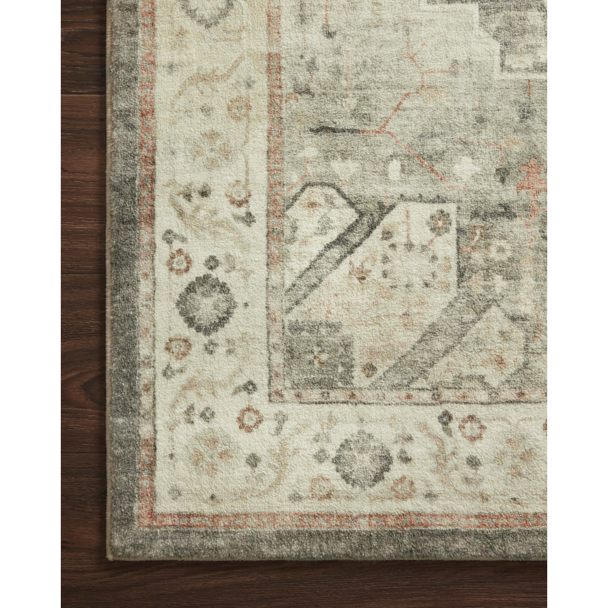 Charlton Home® Ernbiorn Oriental Green/Gray Area Rug & Reviews | Wayfair