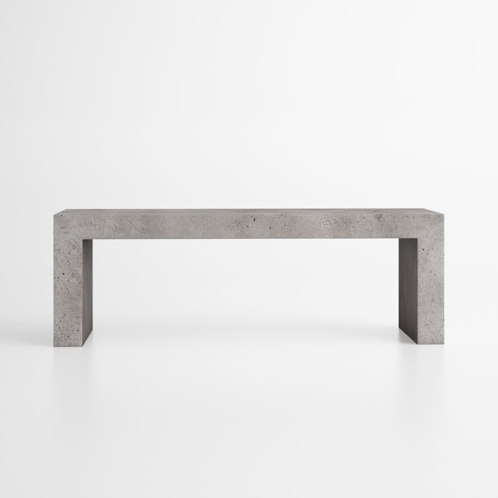 Joss & Main Columbia Concrete Outdoor Bench & Reviews | Wayfair
