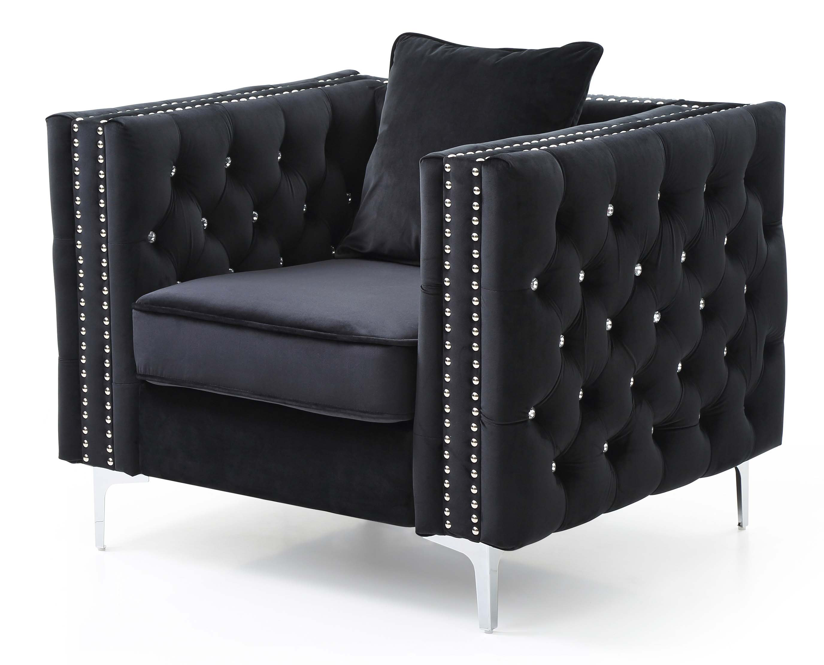 Wildon Home® Sleek Contemporary Track Arm Chair | Wayfair