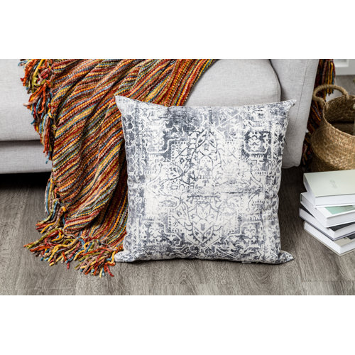 Blue Damask Throw Pillows You'll Love | Wayfair