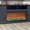 Three Posts™ Knighten TV Stand For TVs Up To 78" With Fireplace ...
