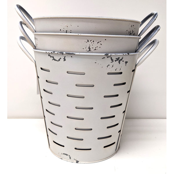 Gracie Oaks Galvanized Steel Bucket | Wayfair