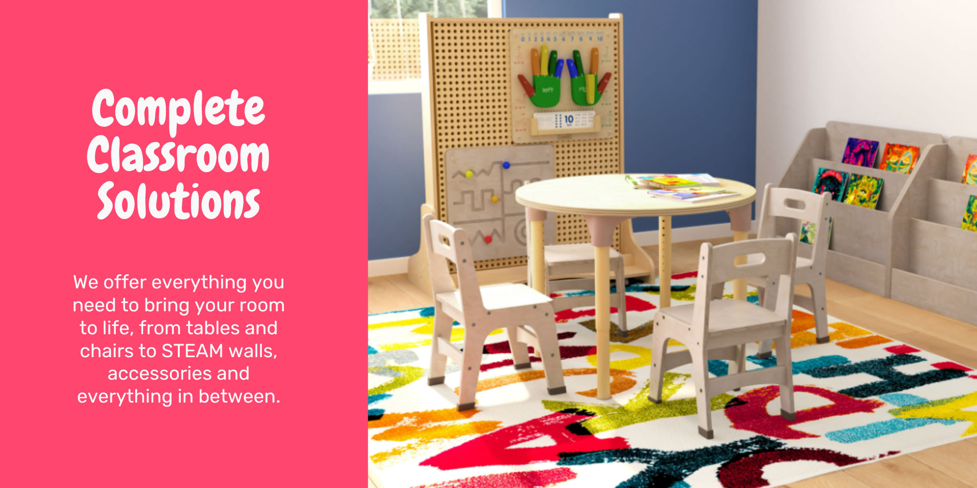 Bright Beginnings Commercial Grade Peg Panel for Modular STEAM Wall ...