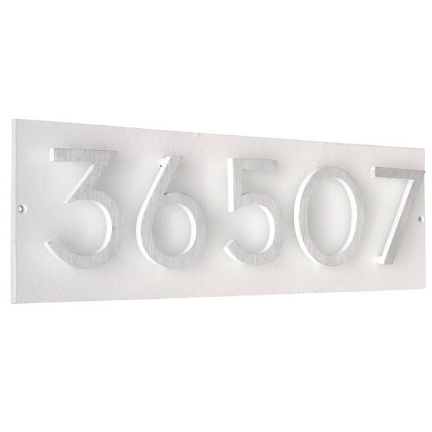 Montague Metal Products Floating Modern 4" Number Horizontal Address ...