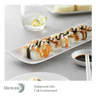 DOWAN 4-piece Sushi Plate Set - 14" Long Rectangle Ceramic Platters For ...
