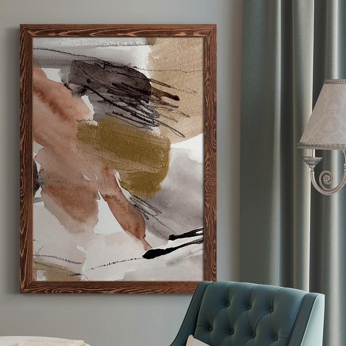 Wrought Studio™ Duice Antique Gold II Framed On Canvas Print | Wayfair