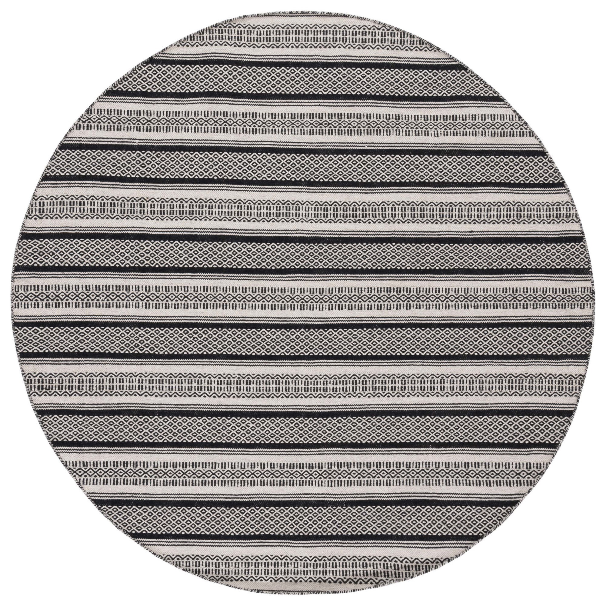 Union Rustic Damauri Flat Weave Cotton Striped Rug | Wayfair