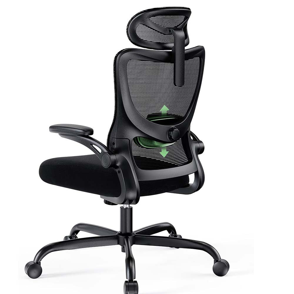 Inbox Zero Ergonomic Game Chairs With Headrest Mesh Computer Desk Chair ...