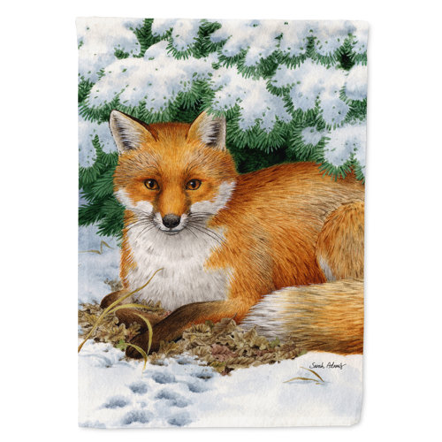 Caroline's Treasures Fox 2-Sided Garden Flag | Wayfair